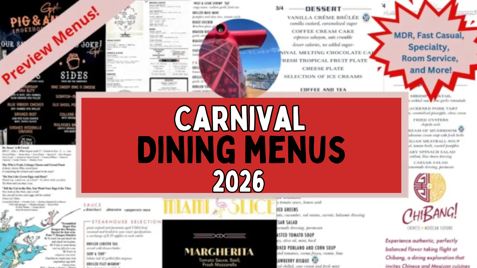 Carnival Menus 2026 · Prof. Cruise, Ship Tour, Cruise Vacation, Cruise ...